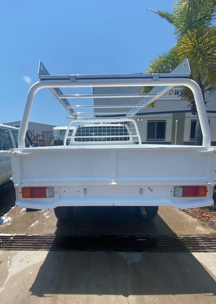 Rear Load Bar Tradie Ladder Rack Removable - Alloy - Rydweld